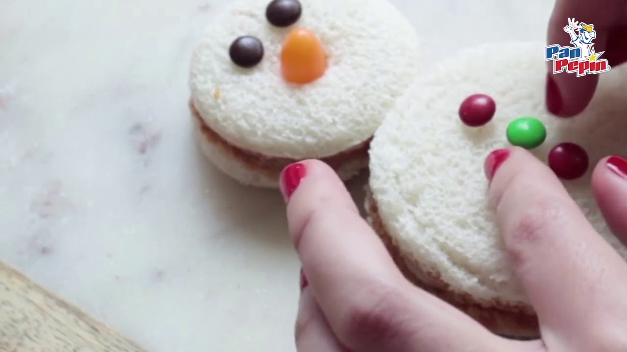 Muñecos de nieve con Pan Pepín ☃️🍞 - YouTube