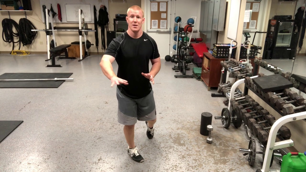 Addressing the athletic stance to improve quickness - YouTube