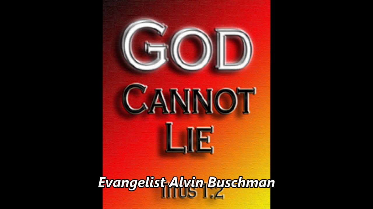 God cannot Lie. So stop living as though He does! - YouTube