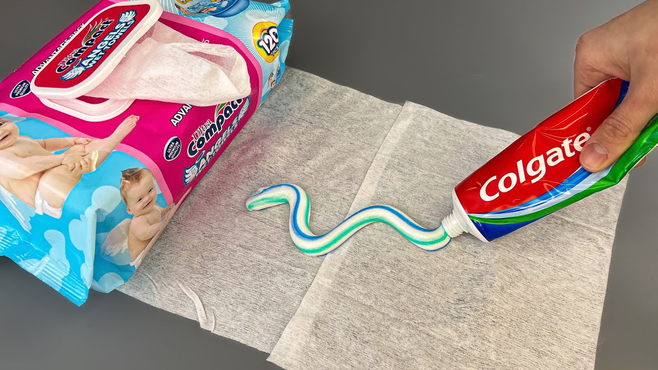 Toothpaste & Wet Wipes!!! You Won't BELIEVE Just How GOOD it Cleans ...