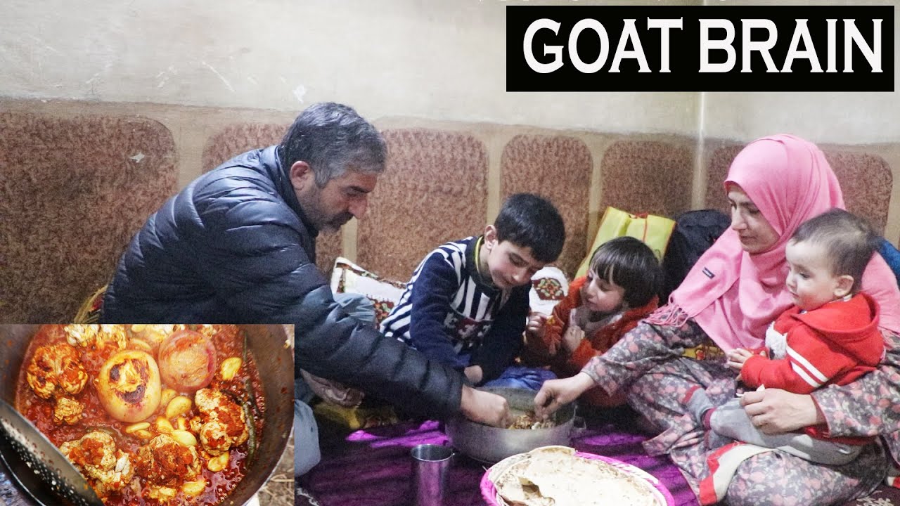 FRIED FOREST GOATS' BRAIN RECIPE BY MOUNTAIN COOKING - YouTube