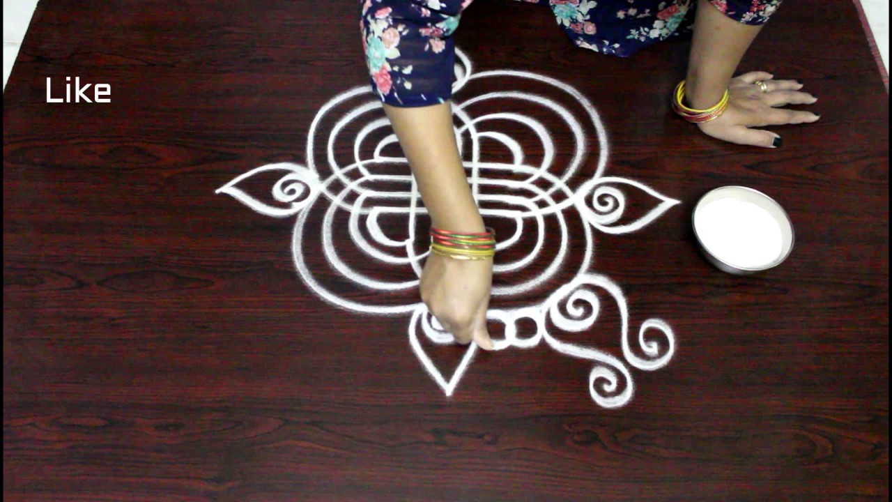 geethala muggulu designs || easy rangoli designs || simple kolam ...