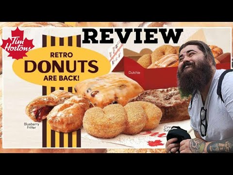 Tim Hortons Retro Donuts Are Back And I Want them All The Review - YouTube