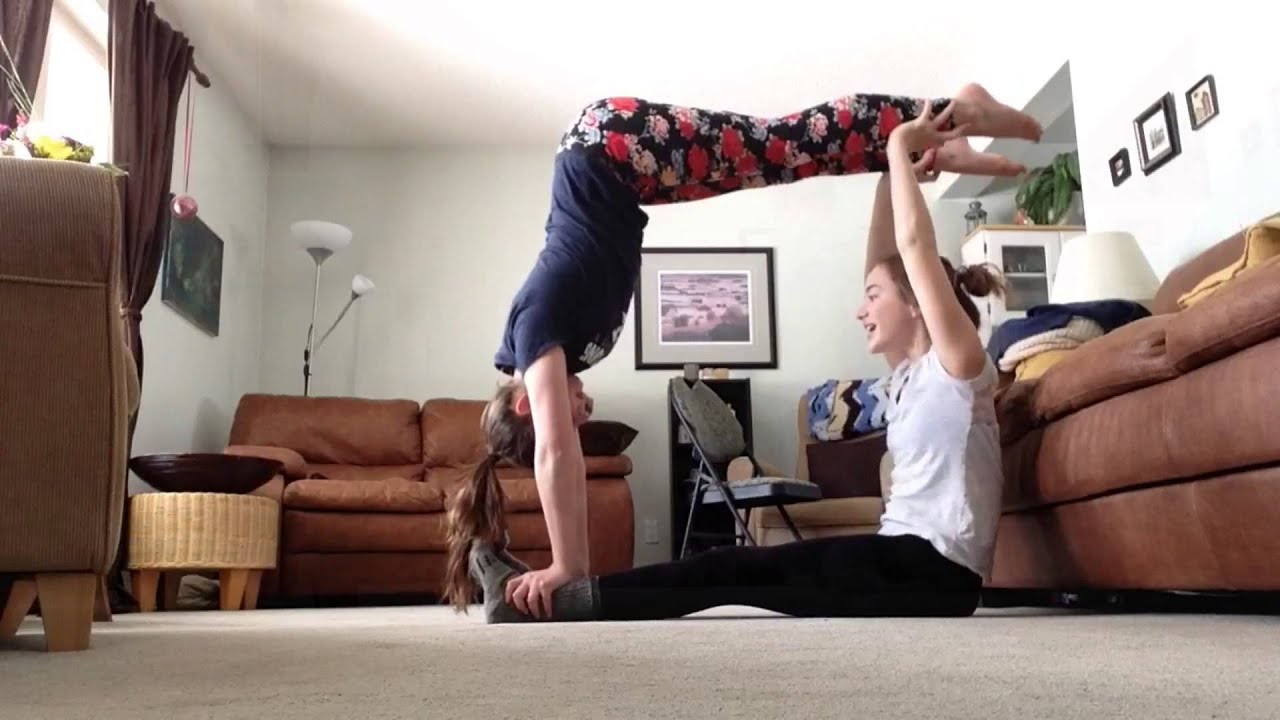 2 person acro stunts - YouTube