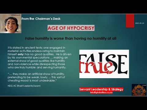 2023-05-23 False Humility - YouTube