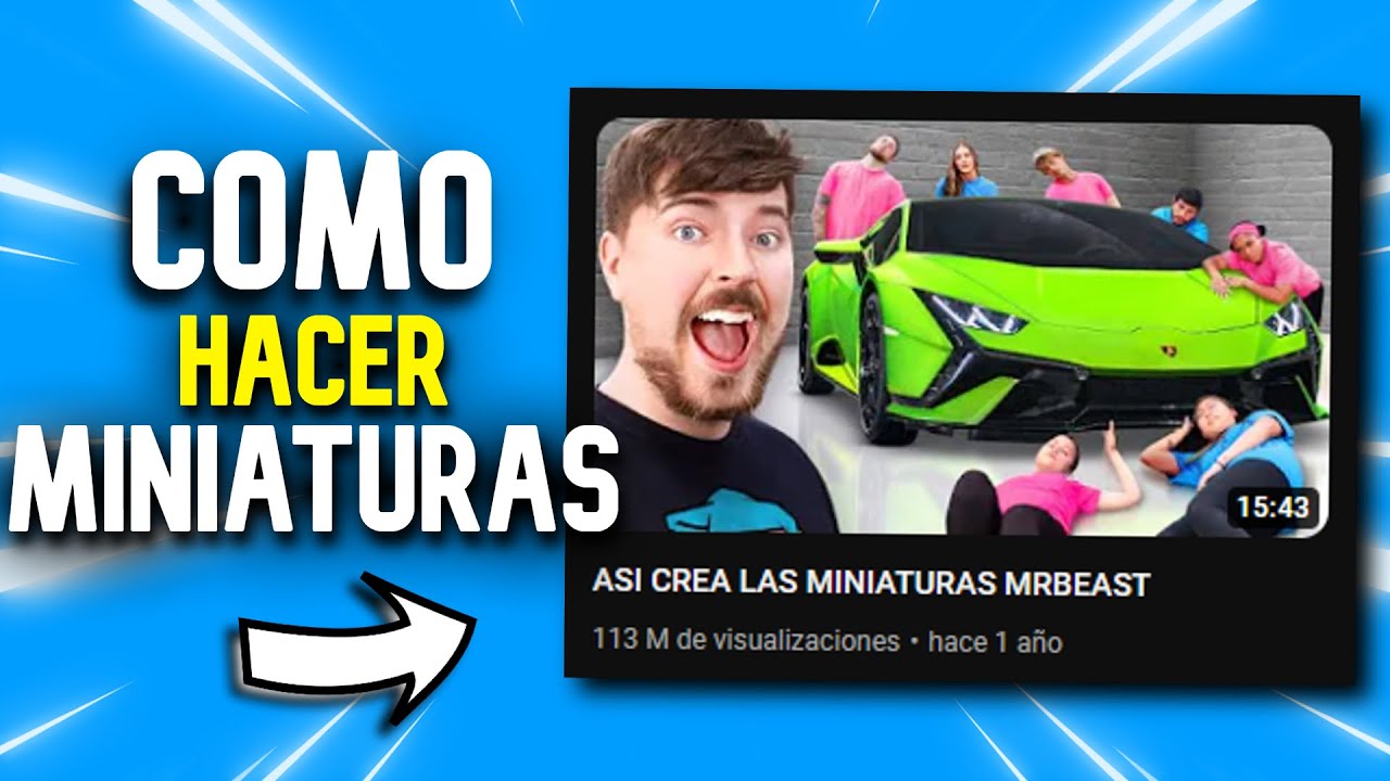 COMO HACER MINIATURAS COMO @MrBeast FÁCIL Y RÁPIDO | AndresKing - YouTube