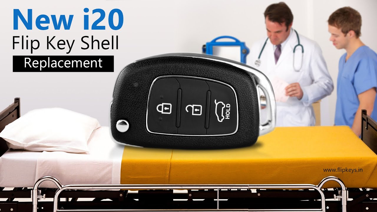 New i20 Flip Key Shell Replacement - YouTube
