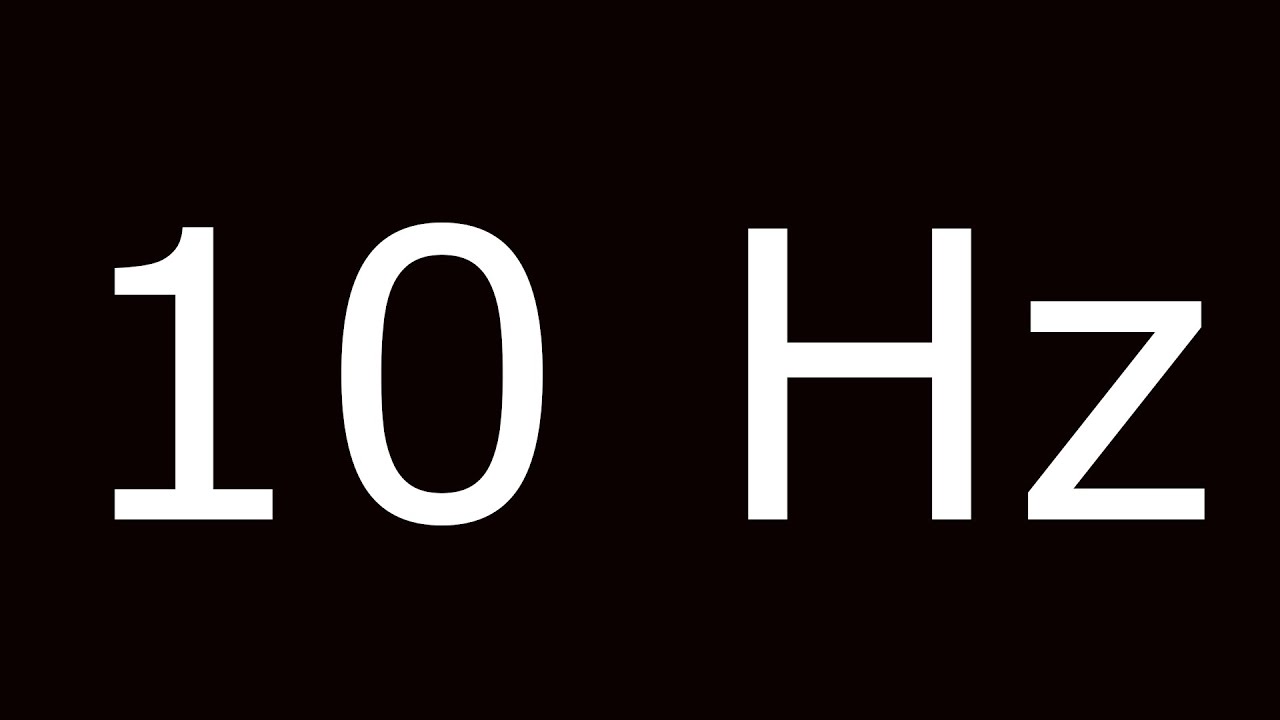 10 Hz Frequency Test - YouTube