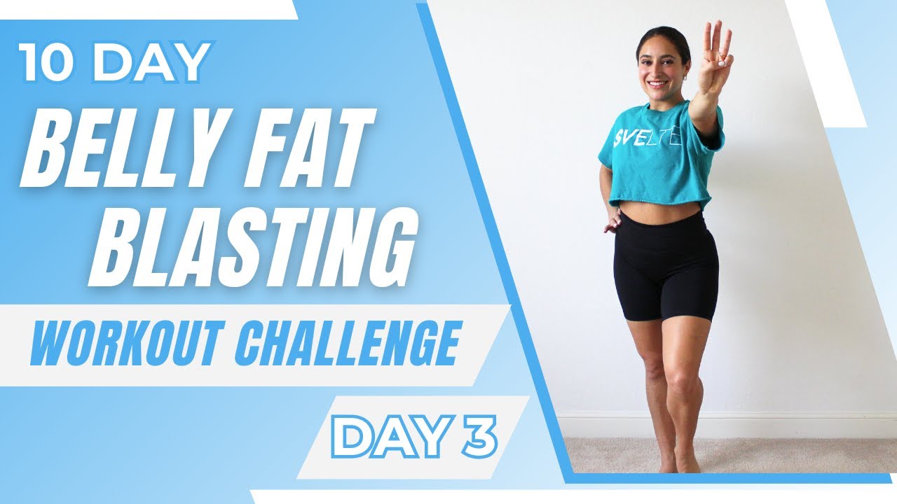 10-Day Belly Fat Blasting Workout Challenge - Day 3 | Lower Belly Bulge ...