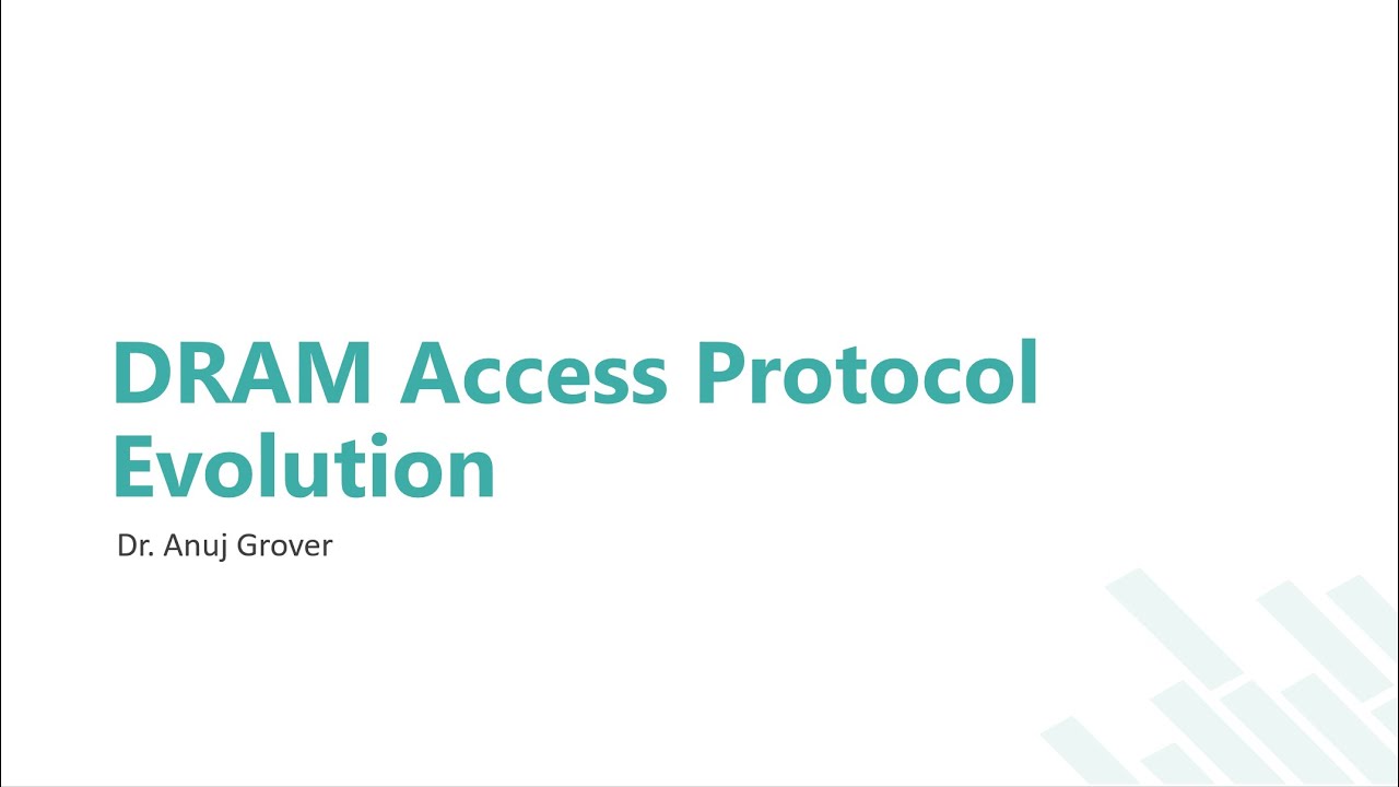 DRAM Access Protocol Evolution - YouTube