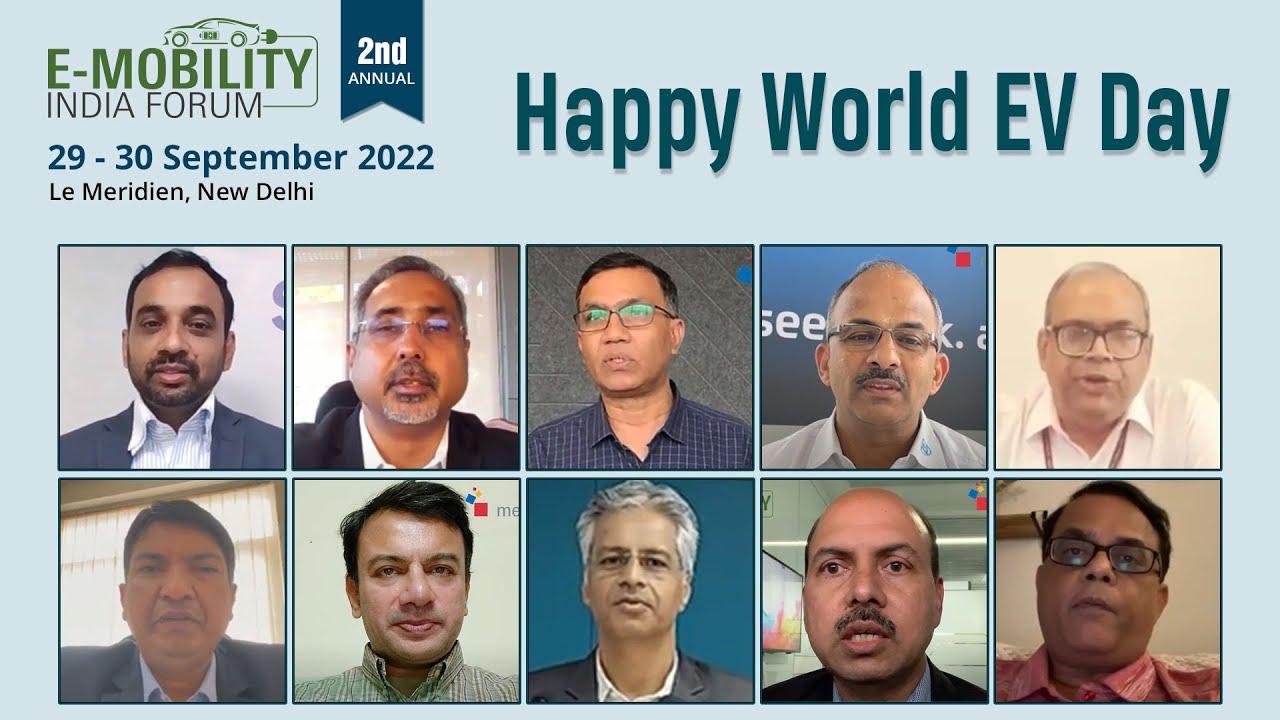Message from the eminent Speaker Panel of E Mobility India Forum on World EV Day 2022 - YouTube