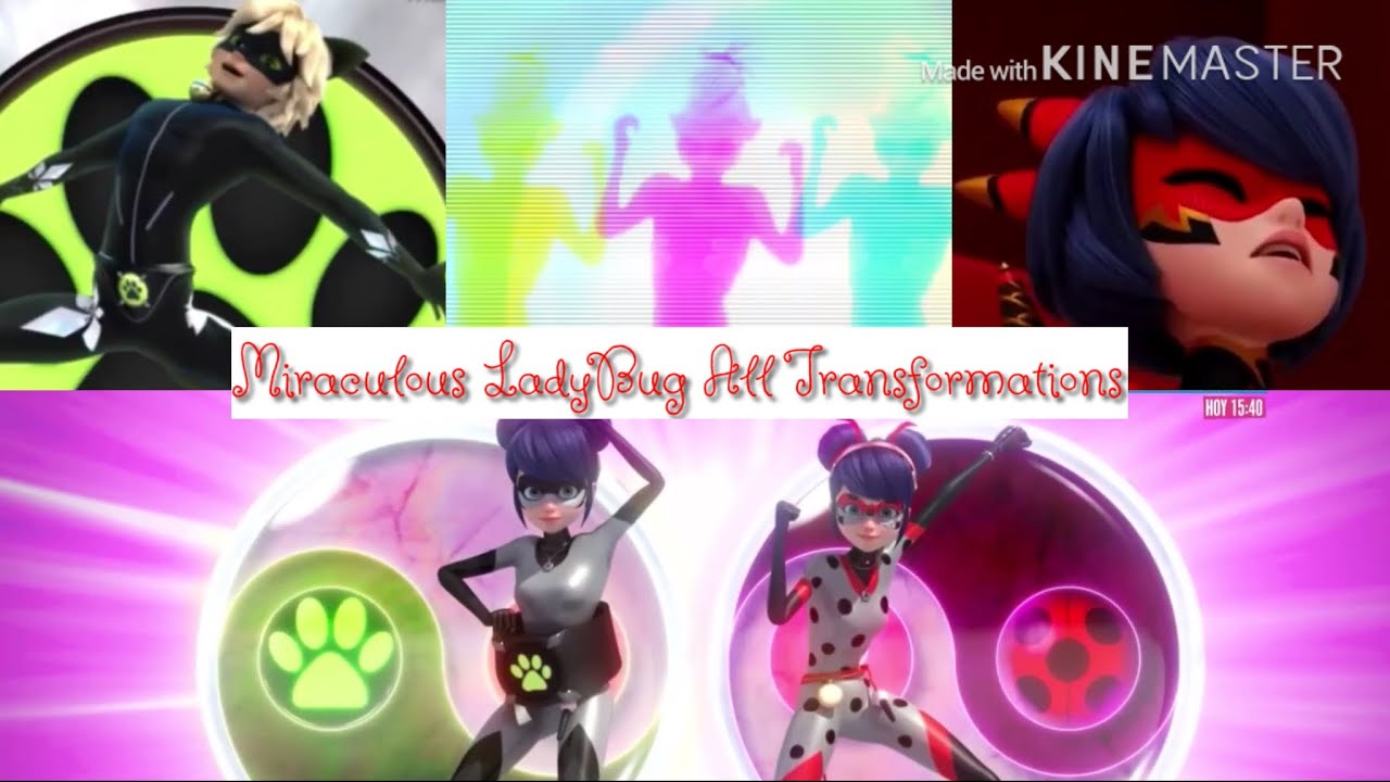🐞Miraculous Ladybug 🐞 All Transformations From Season 1-3 - YouTube