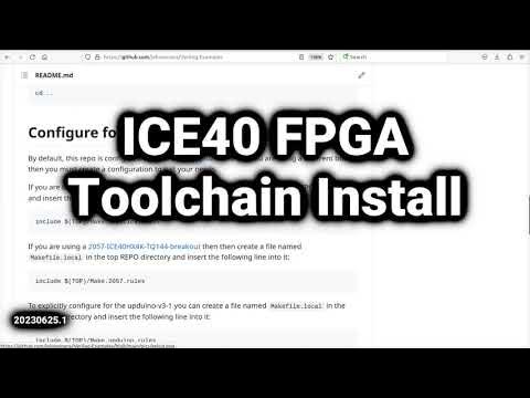 FPGA #2 - Installing the Icestorm Toolchain - YouTube