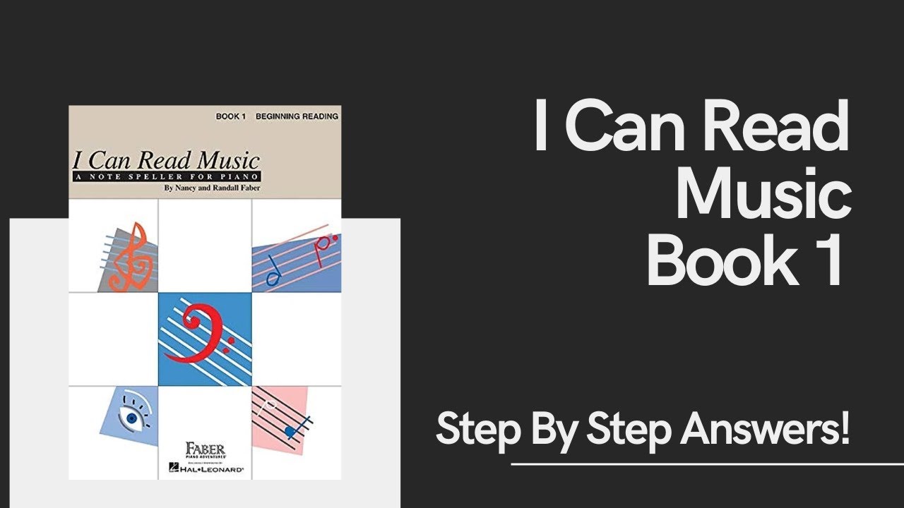 I Can Read Music - A Note Speller For Piano: Book 1 Beginning Reading ...