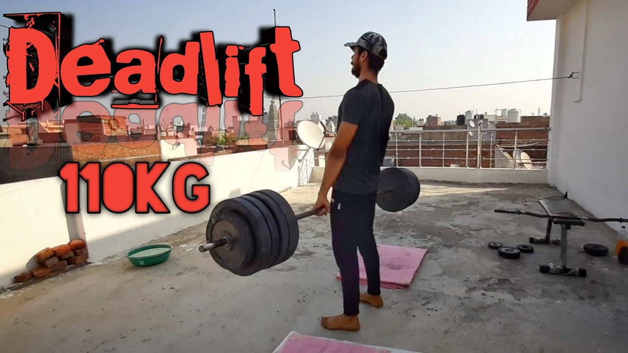 110Kg deadlift for 5 Reps - YouTube