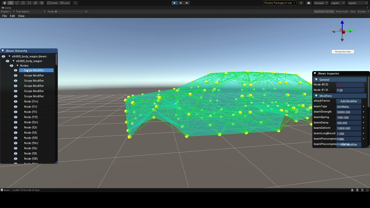 Dot JBeam Editor WIP Update #5b - YouTube