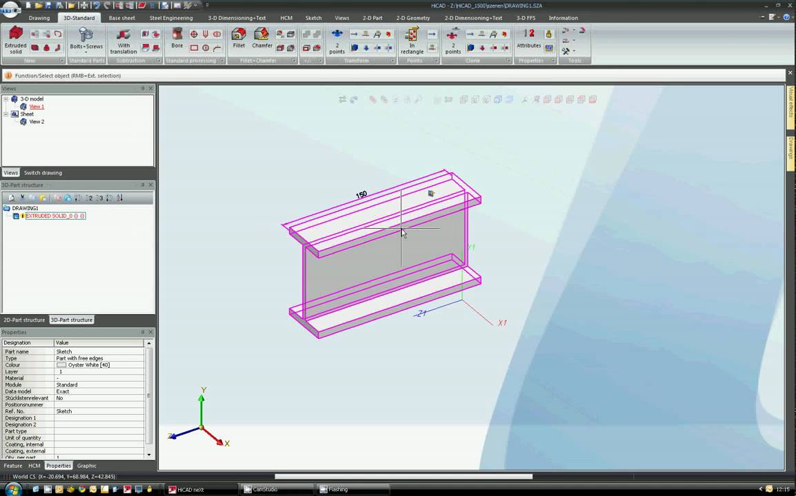 HiCAD 3D Tutorial - Lesson 2 - YouTube