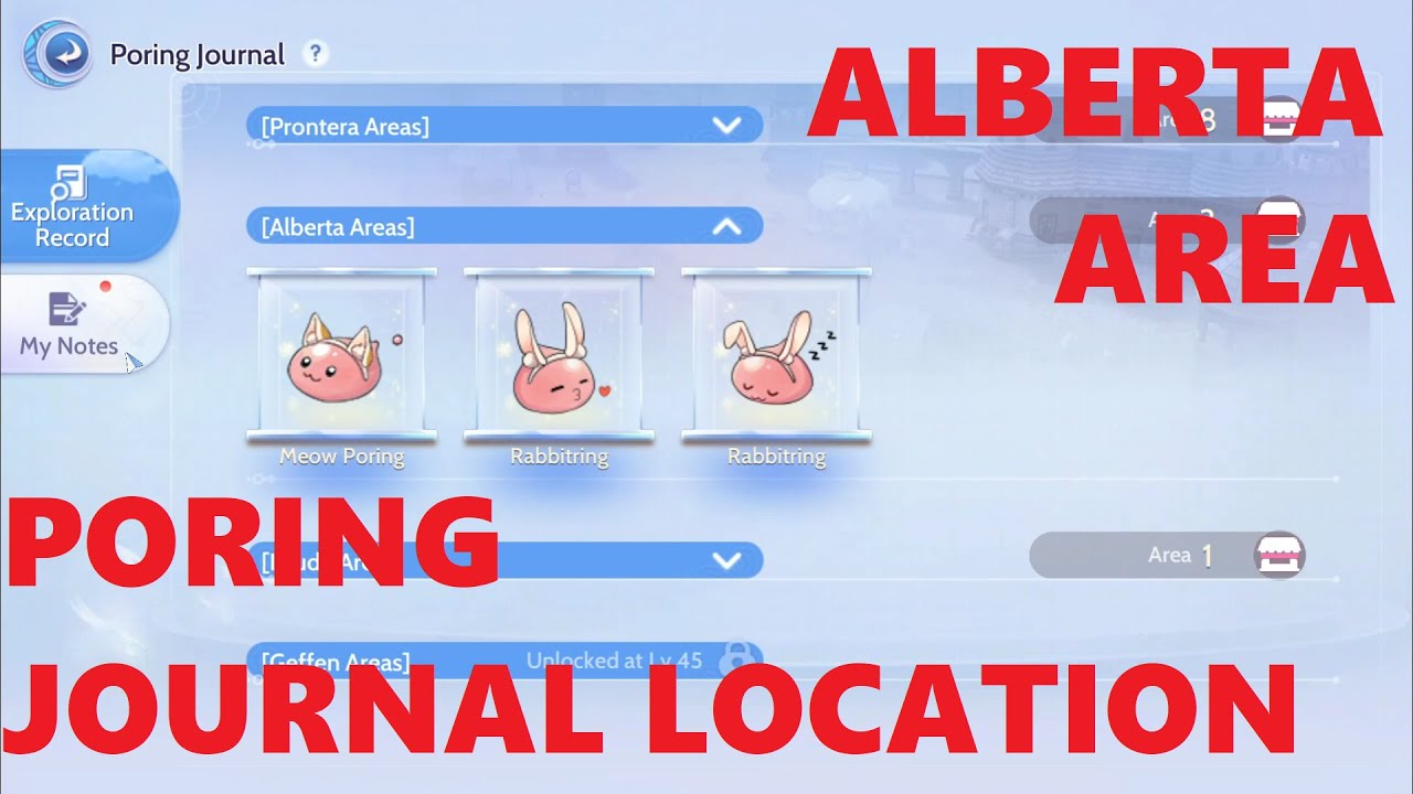 Poring Journal Location in Alberta Area | Ragnarok Origin Global - YouTube
