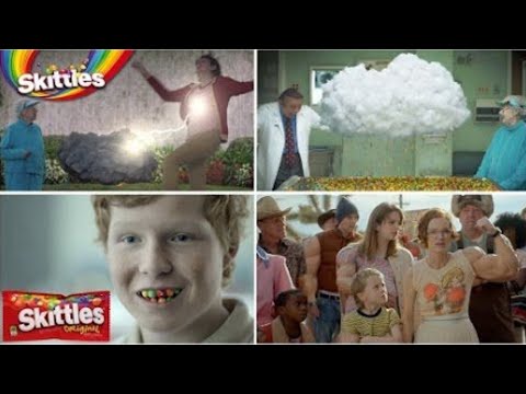 Top 10 Most Exciting Skittles Taste The Rainbow Funny Commercials Ever
