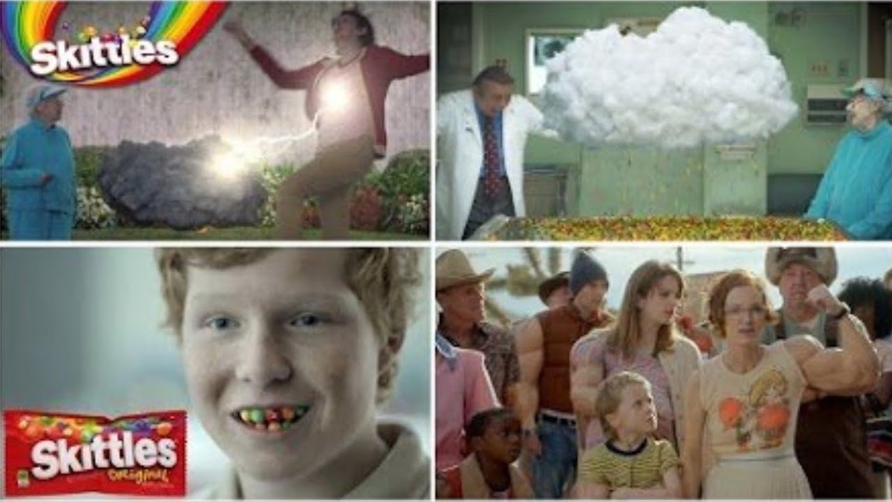 Top 10 Most Exciting Skittles Taste The Rainbow Funny Commercials Ever ...