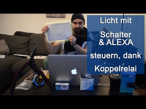 Control lights with a switch & Alexa thanks to coupling relays [Tutorial] [HD]