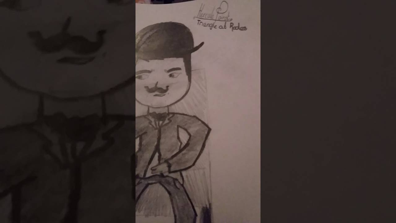 My drawing of Hercule Poirot - YouTube