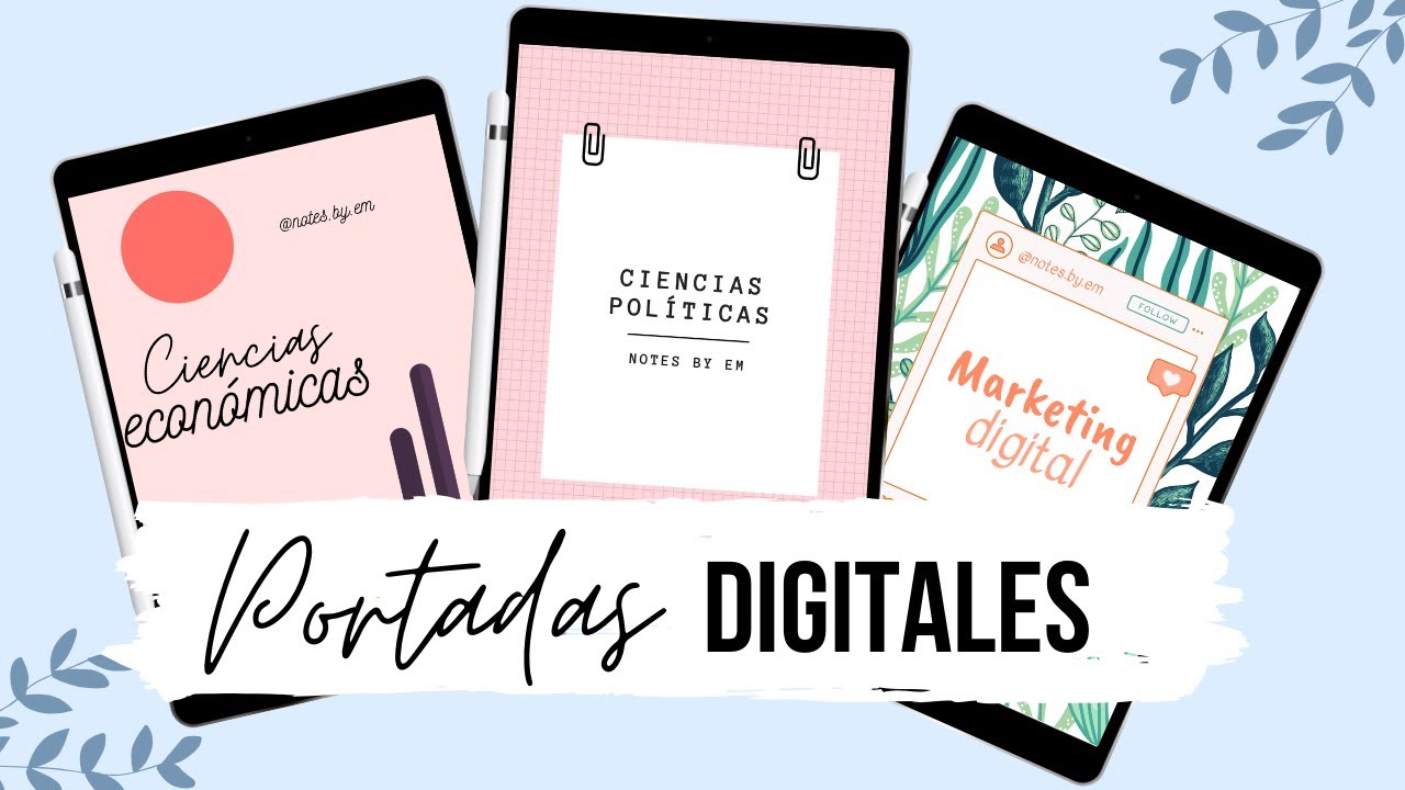 PORTADAS DIGITALES | apuntes bonitos - YouTube