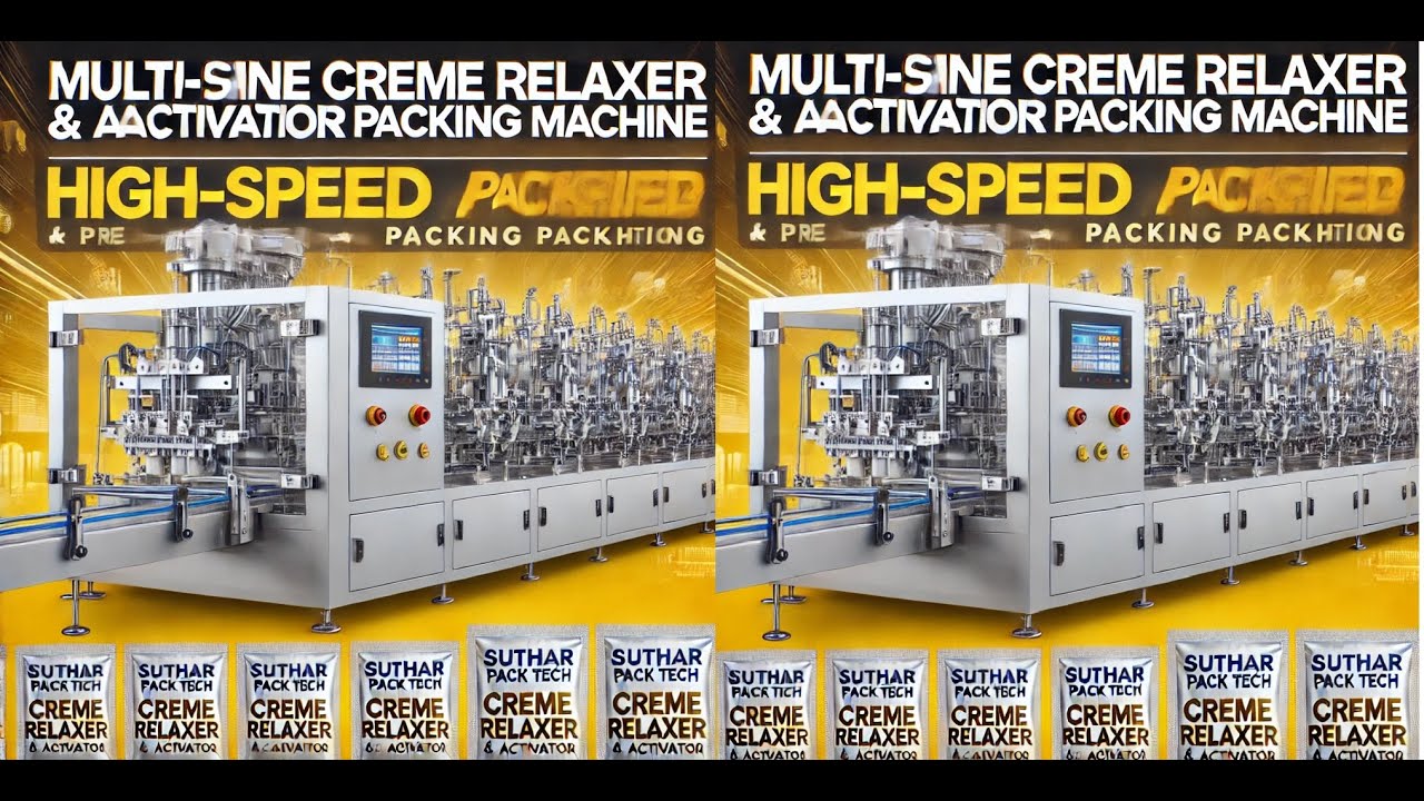 Multi-line Creme Relaxer And Creme Activator Pouch Packing Machine # ...