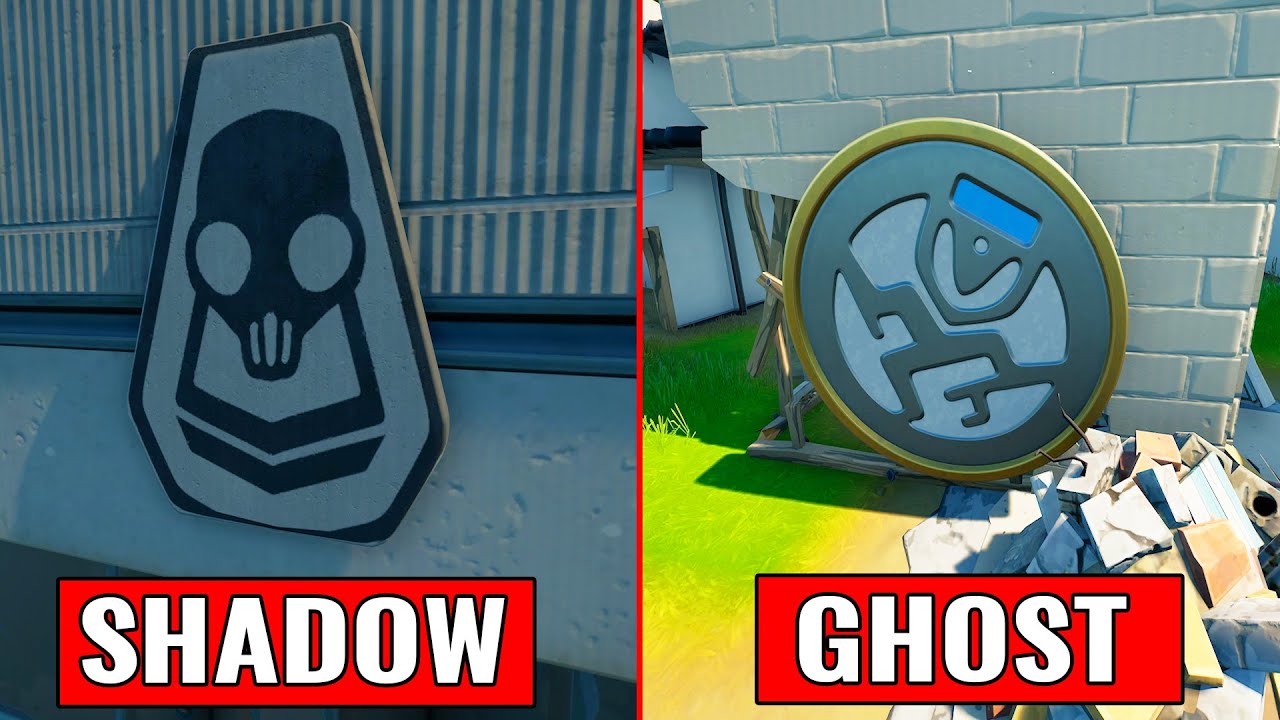 Visit GHOST and SHADOW ruins! - ALL OCATIONS! Fortnite Challenge - YouTube