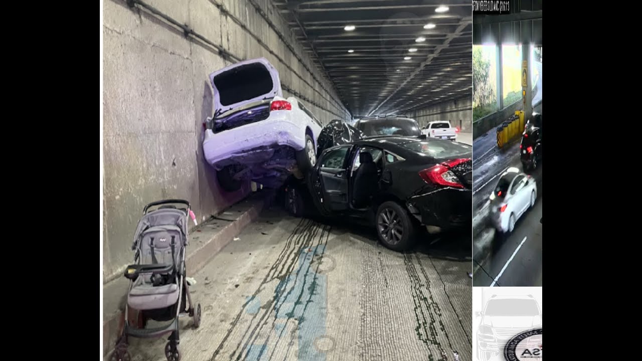 Tesla Bay Bridge Car Crash#elonmusk #carcrash #bridge - YouTube