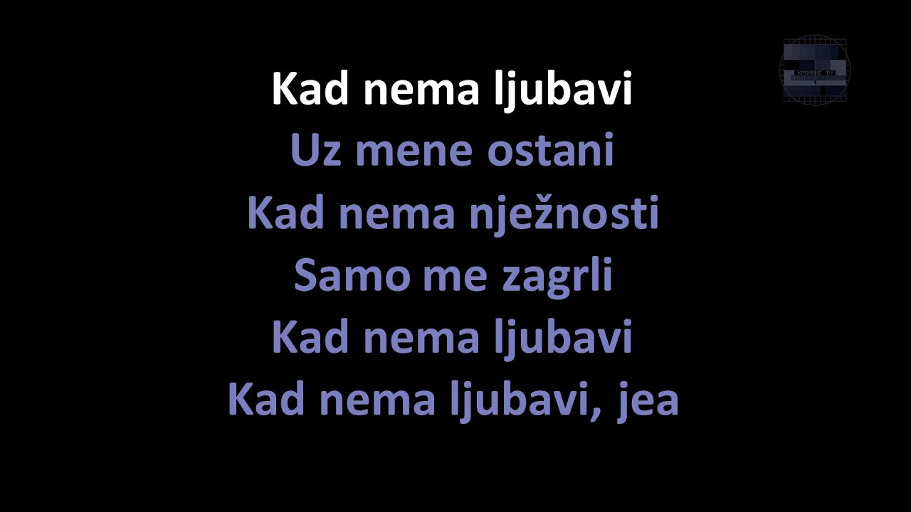 Ilan Kabiljo - Kad nema ljubavi (Karaoke) - YouTube