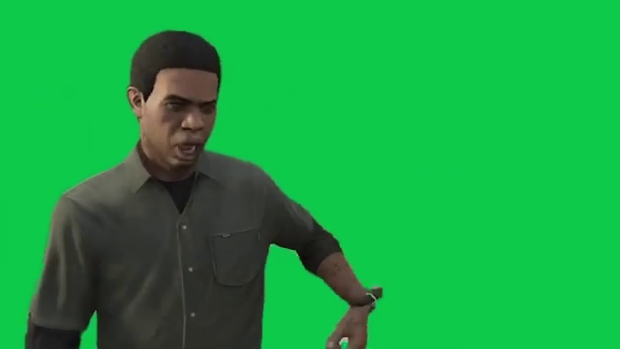 Lamar Roasts Franklin but Without Franklin (Green Screen) | Grand Theft ...