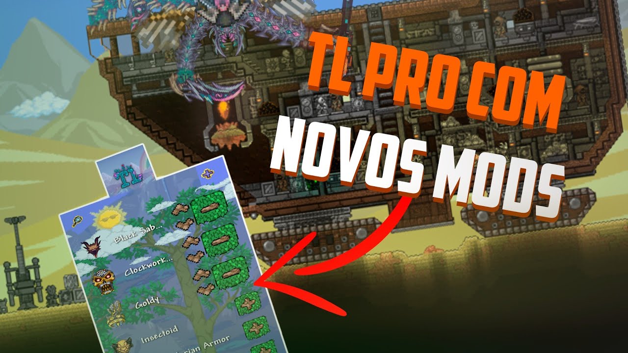 NOVOS MODS E TEXTURAS NO TERRARIA MOBILE NOVOS RECURSOS DO TL PRO - YouTube