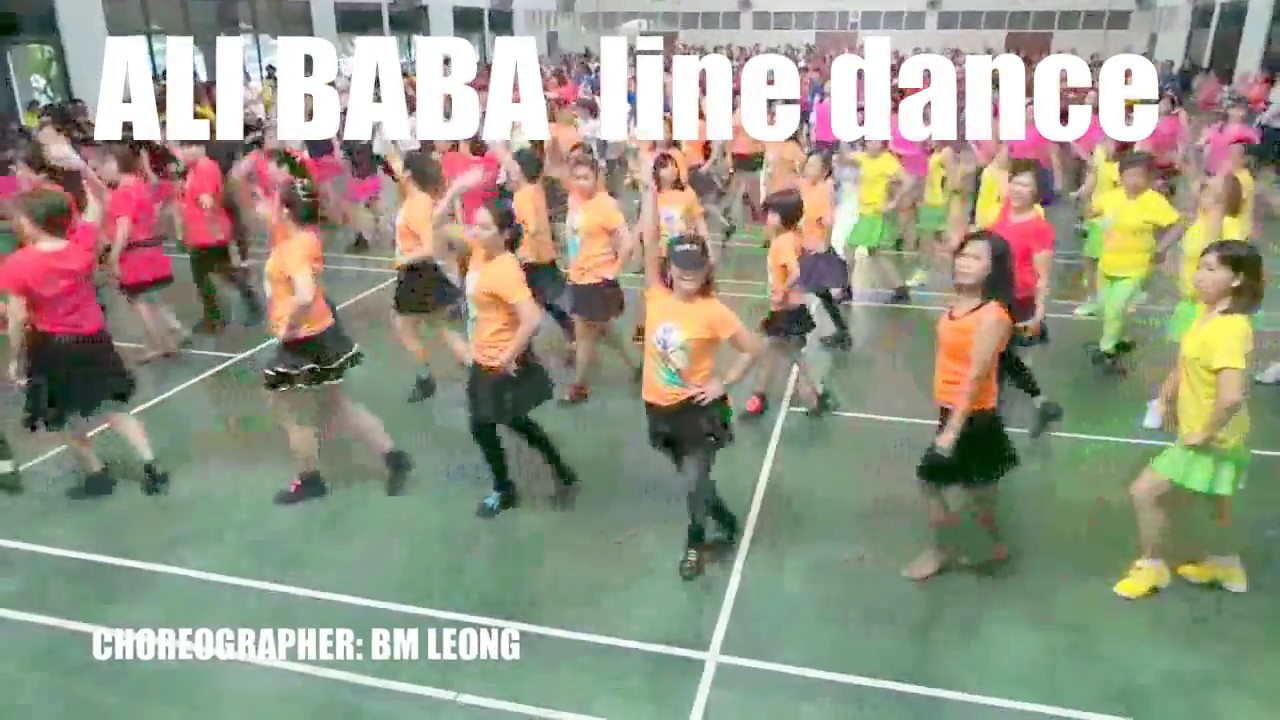 Ali Baba line dance_BM Leong 阿里巴巴 - YouTube