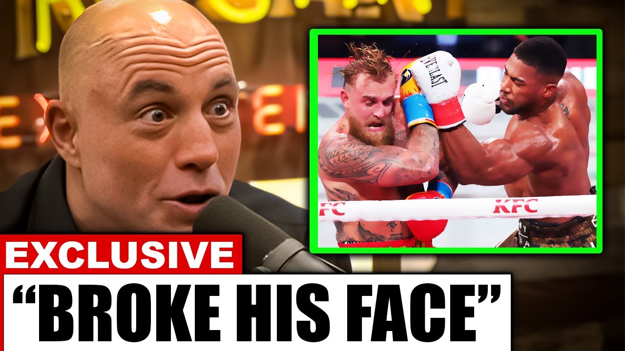 HE BROKE HIS FACE!’ – Joe Rogan’s SHOCKED Live Reaction to Jake Paul vs ...