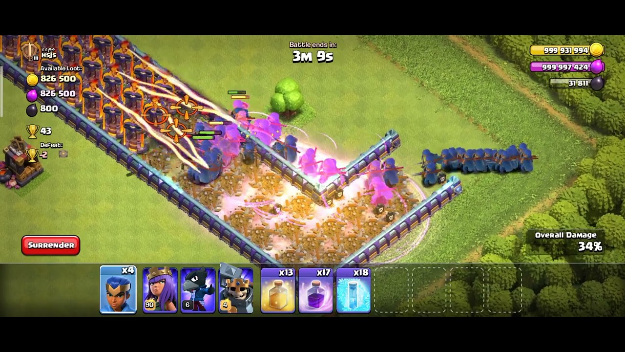 clash of clans most powerful attack #clshofclans - YouTube