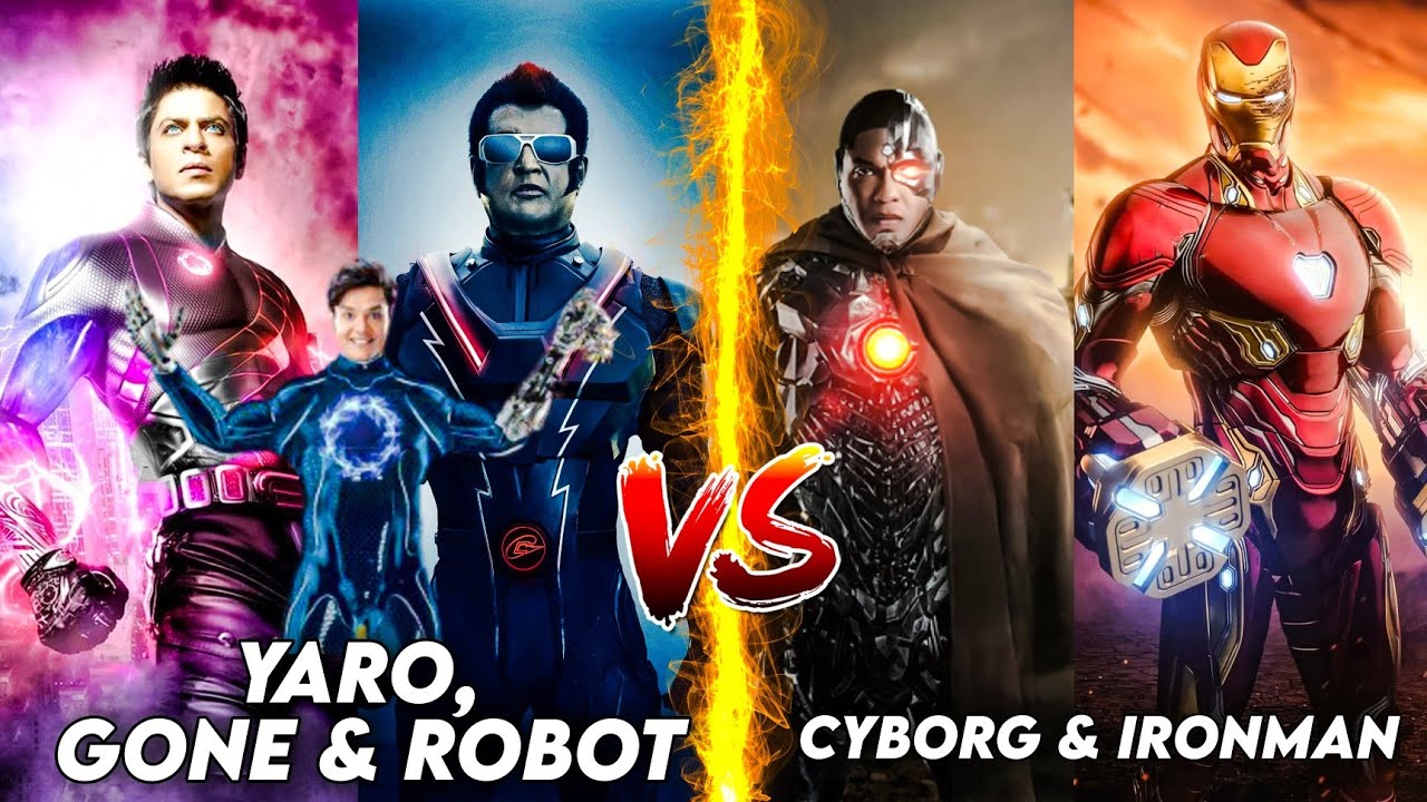 Gone, Robot ( Chitti ) & YARO Vs Cyborg & Ironman | The Super Skz - YouTube