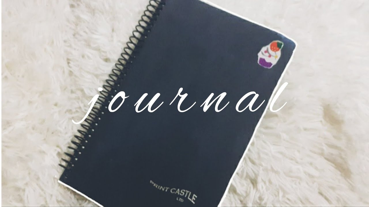 starting my new diary | journal with me - YouTube