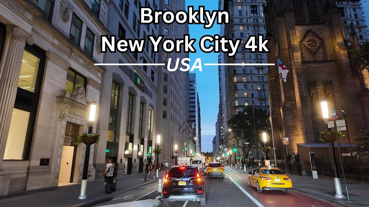 Evening Drive Brooklyn New York City 4k UHD - YouTube