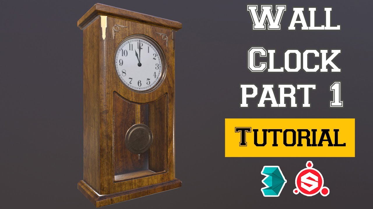 Wall clock Tutorial in 3Ds Max 2019 and Substance Painter _Part 1 - YouTube