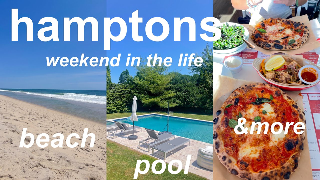 HAMPTONS WEEKEND IN THE LIFE VLOG | beach, pool, dinner, ice cream, + more - YouTube