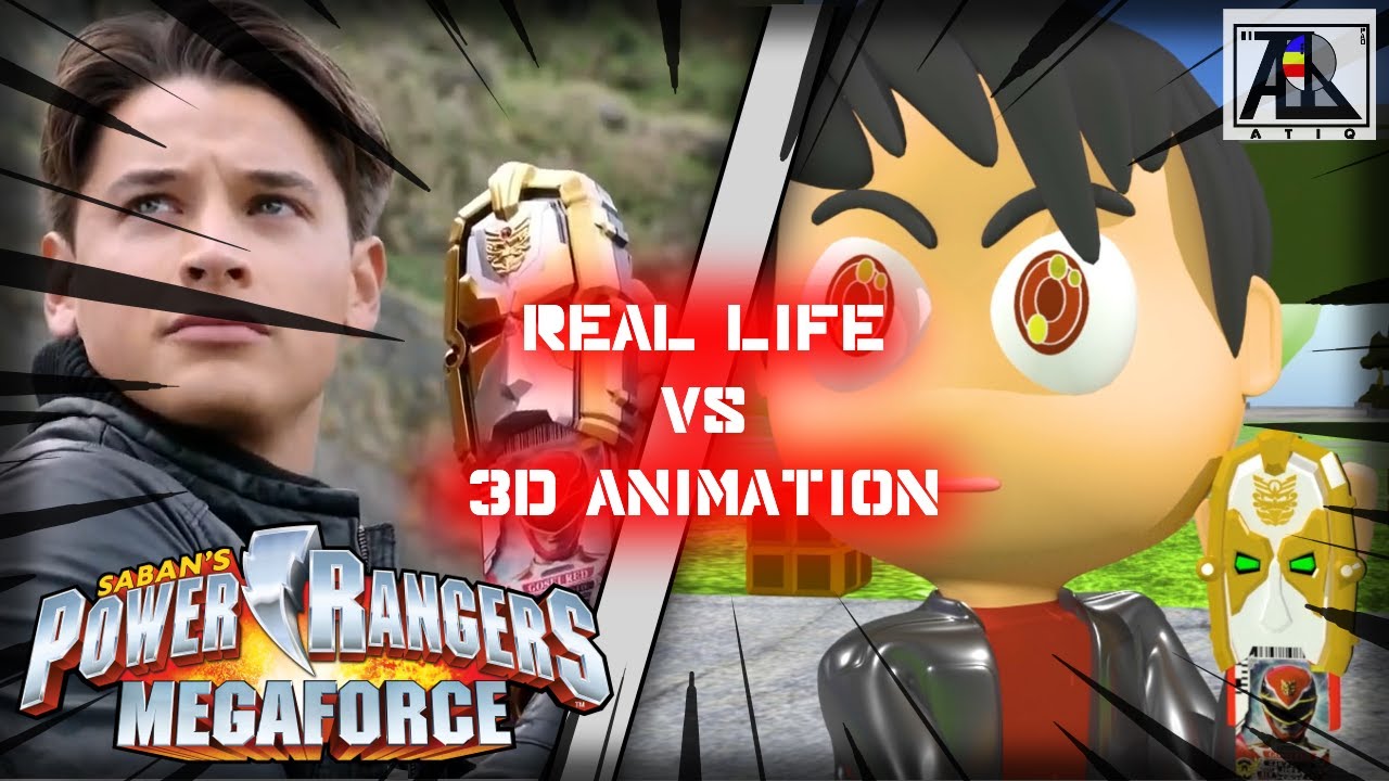 Live-Action and 3D Animation Comparison l PR Megaforce l Fanmade - YouTube
