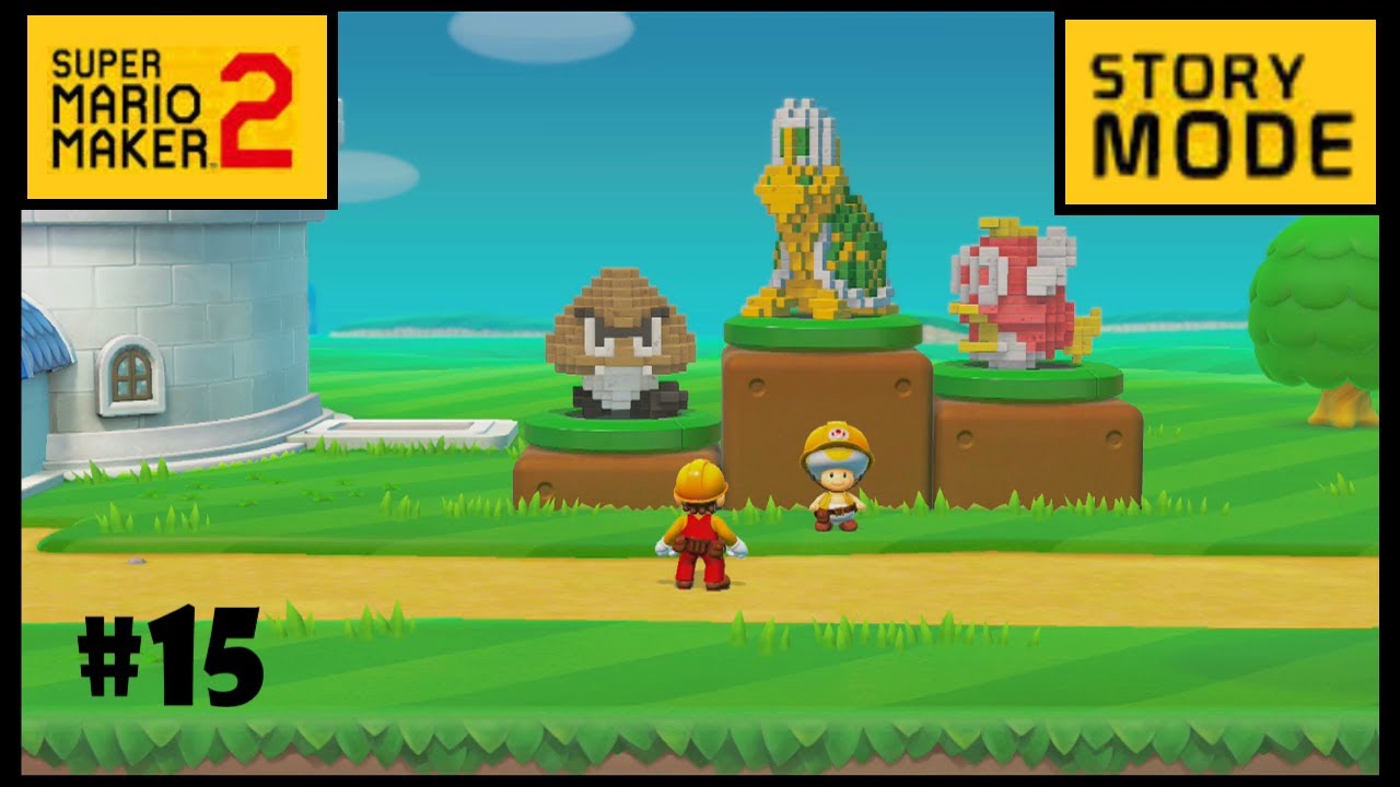 Super Mario Maker 2-Story Mode Purple and Yellow Toad! - YouTube