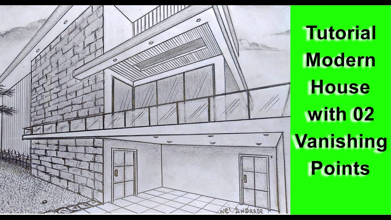 Tutorial 01 Modern House with 02 Vanishing Points - YouTube