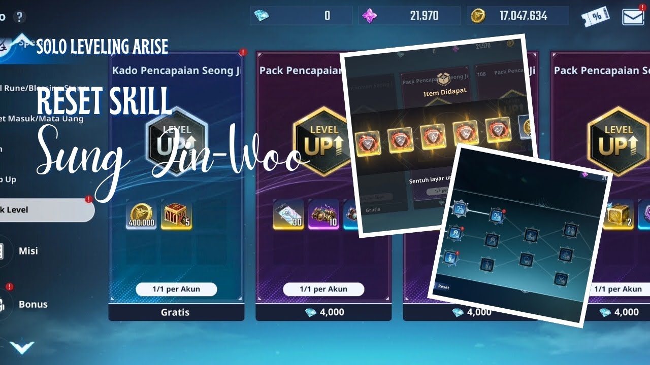 new system of skill game, limet break, solo leveling arise - YouTube