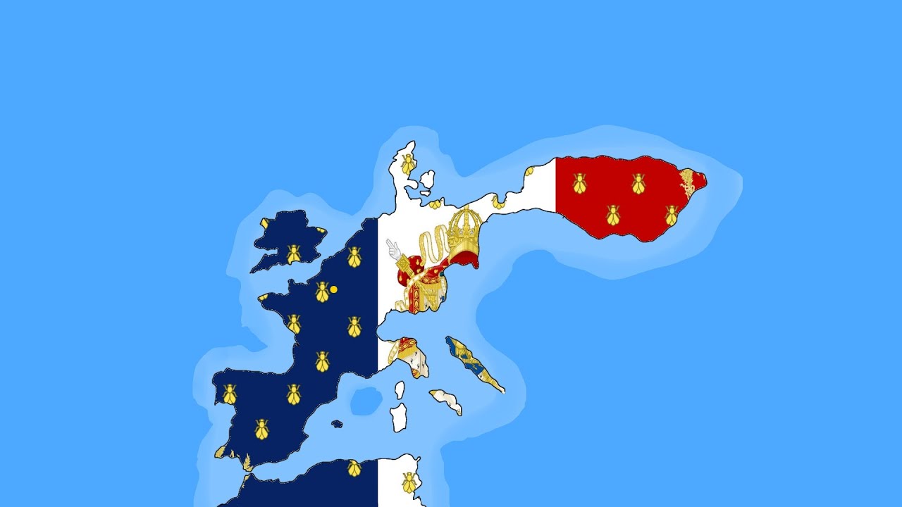 Recreating the FRENCH NAPOLEONIC EMPIRE | Map Flag - YouTube