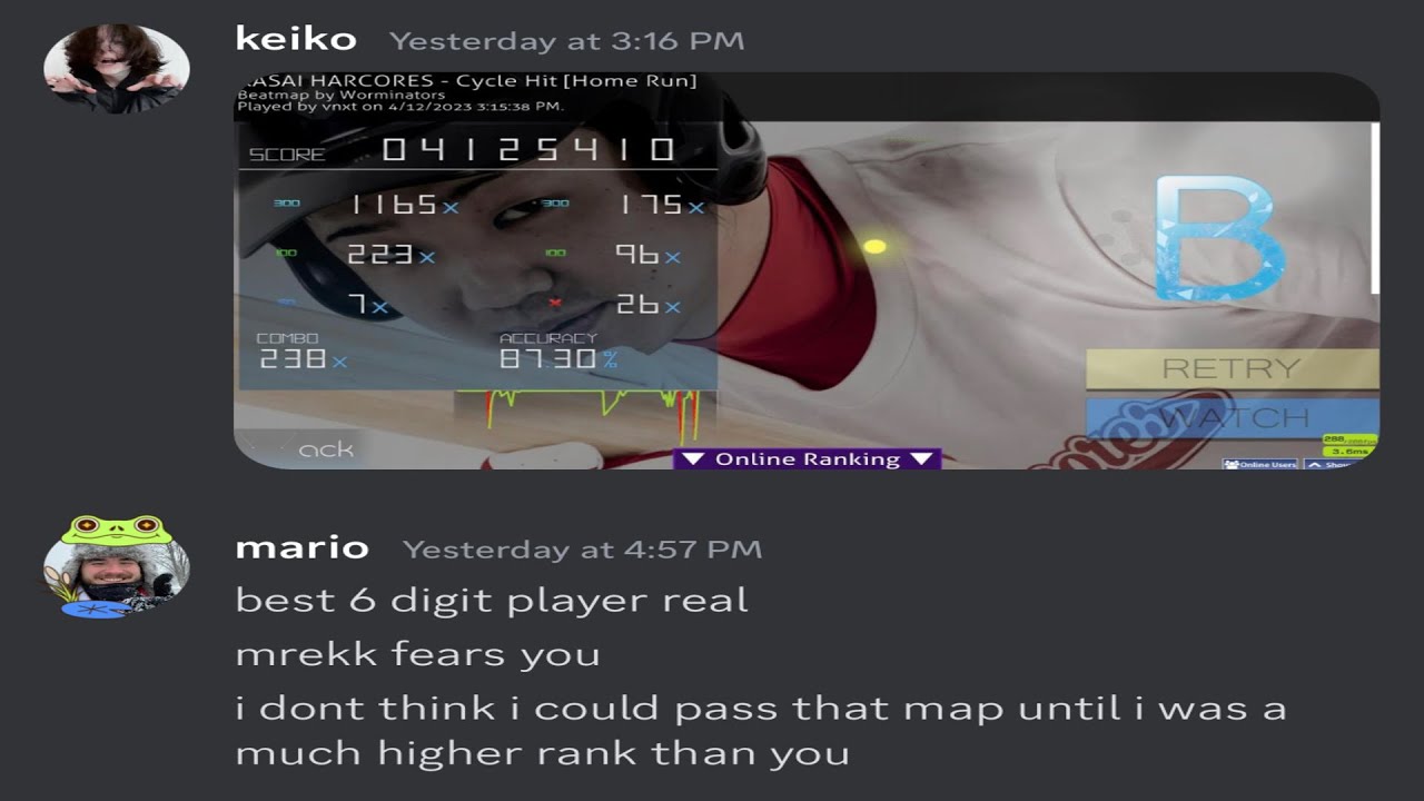 300k passes Cycle Hit on Osu?!?!! - YouTube