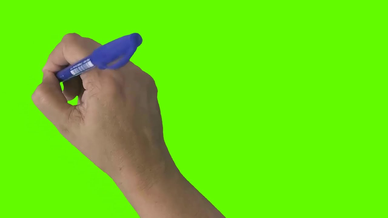 Handwriting Green Screen | No Copyright | Free to use | Moving hand ...