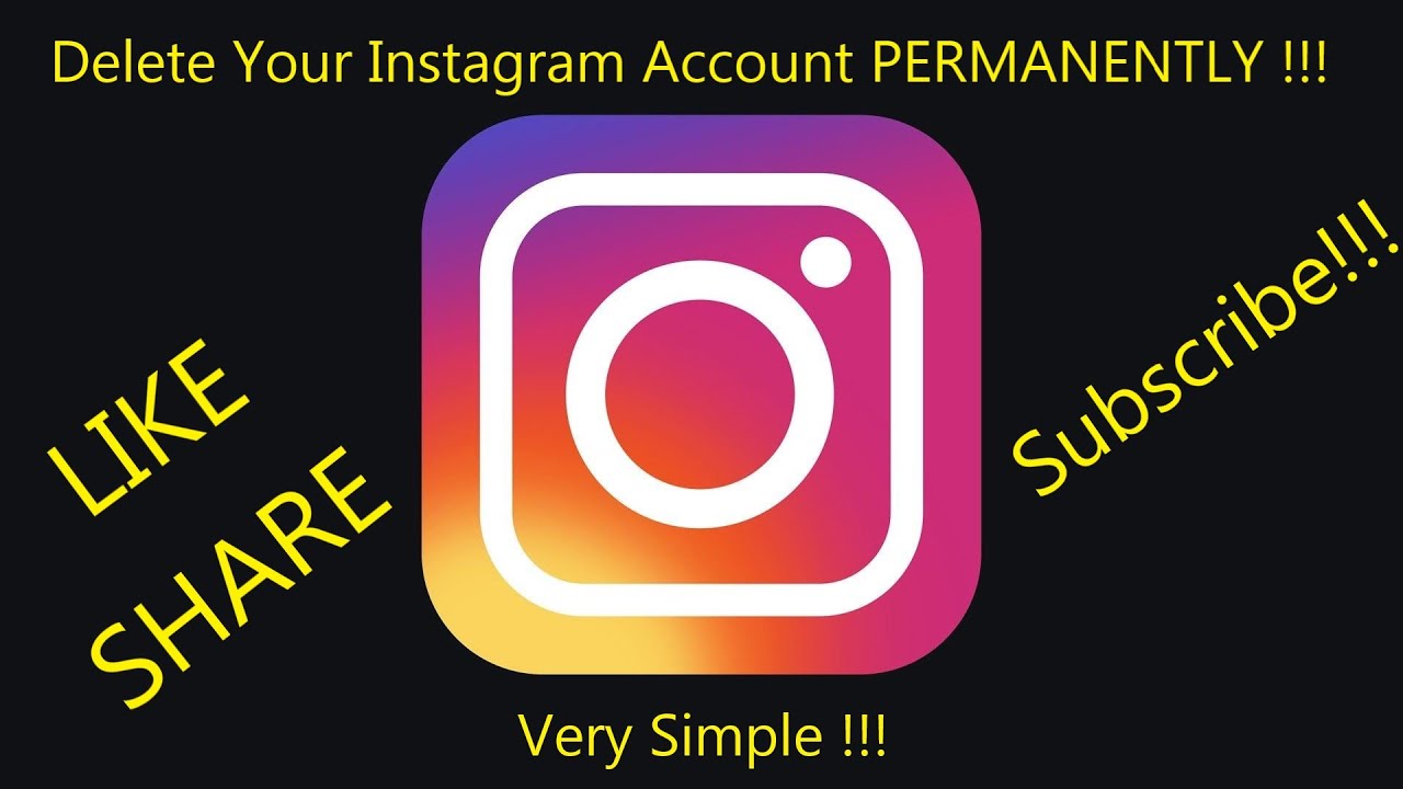 How to Delete Instagram Account Permanently | Best method To Delete ...