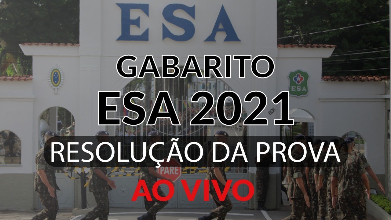 Resolução da Prova - ESA 2020/2021 - YouTube